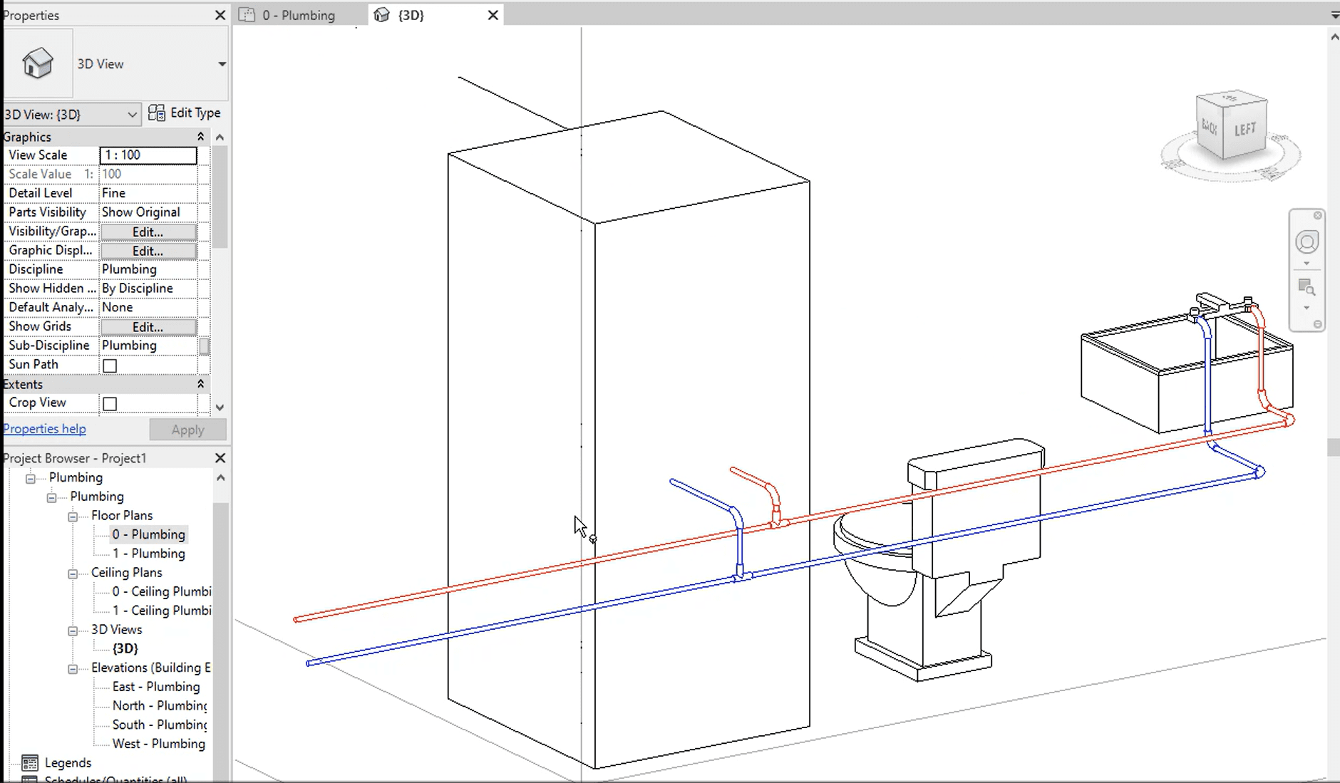 Adding Plumbing Systems in Revit MEP