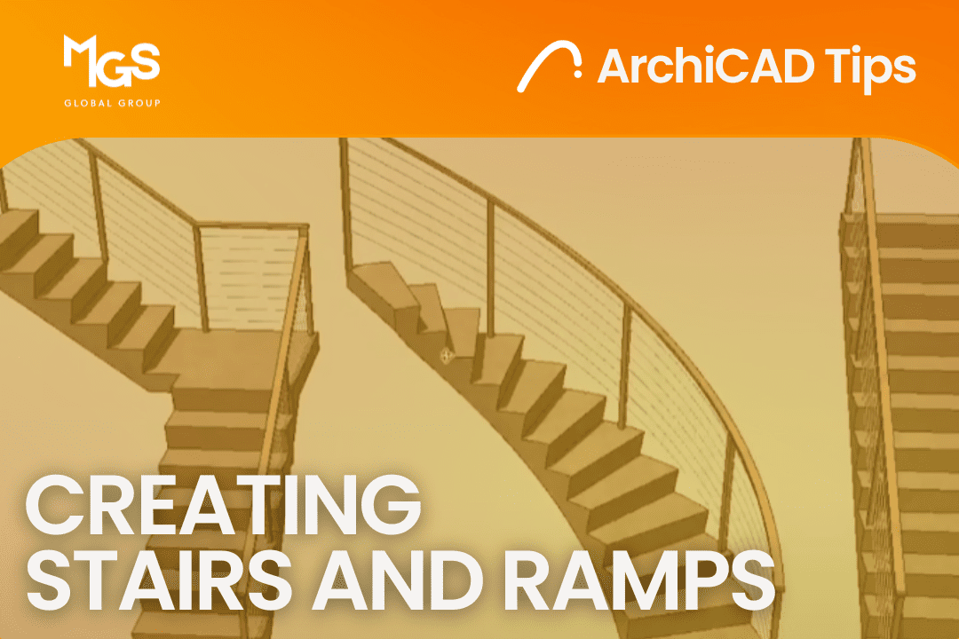 How to create stairs and ramps in ArchiCAD